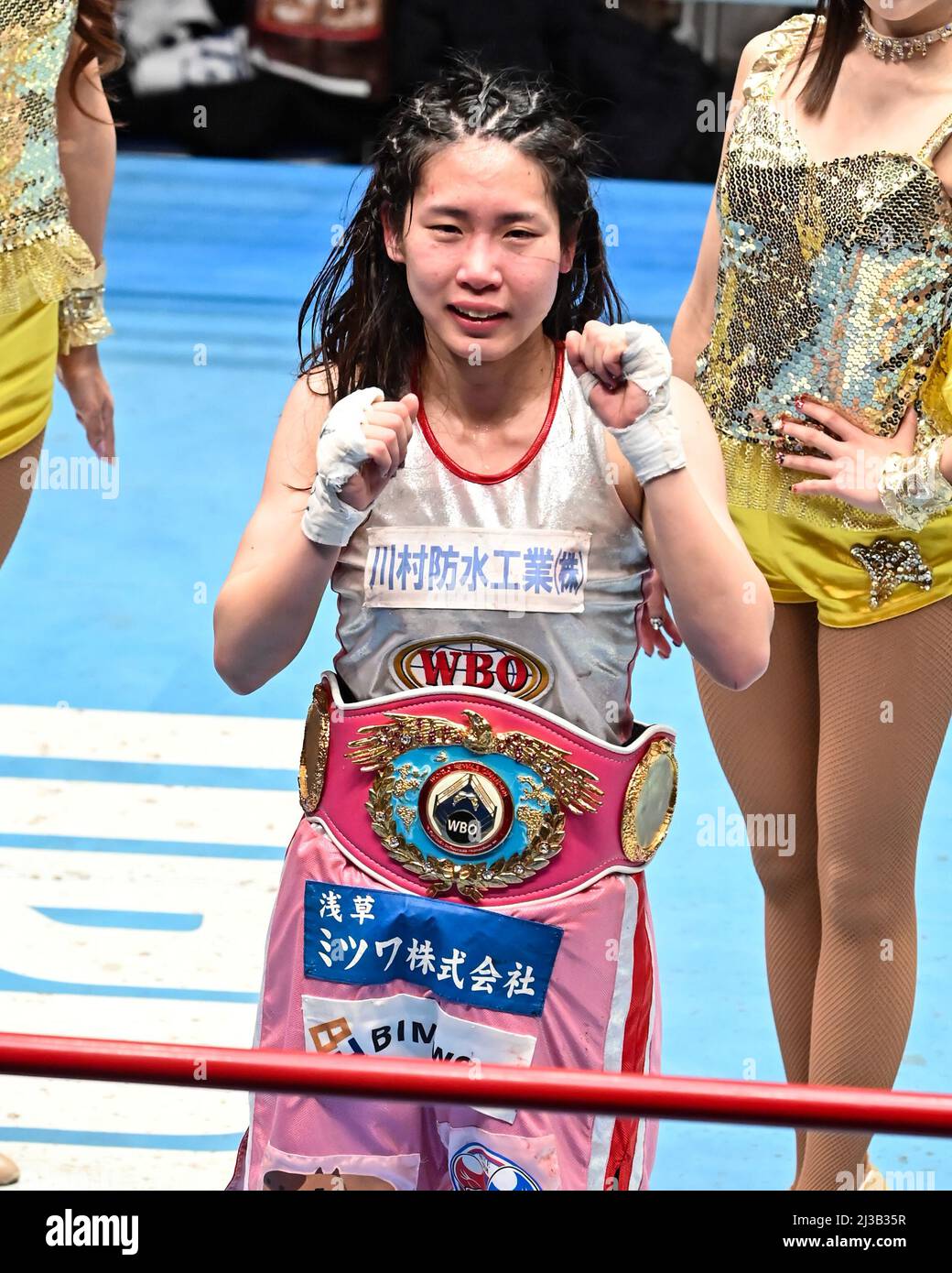 Tokyo, Japan. 25th Feb, 2022. Nanae Suzuki won by a split decision in the WBO Female Atomweight ...