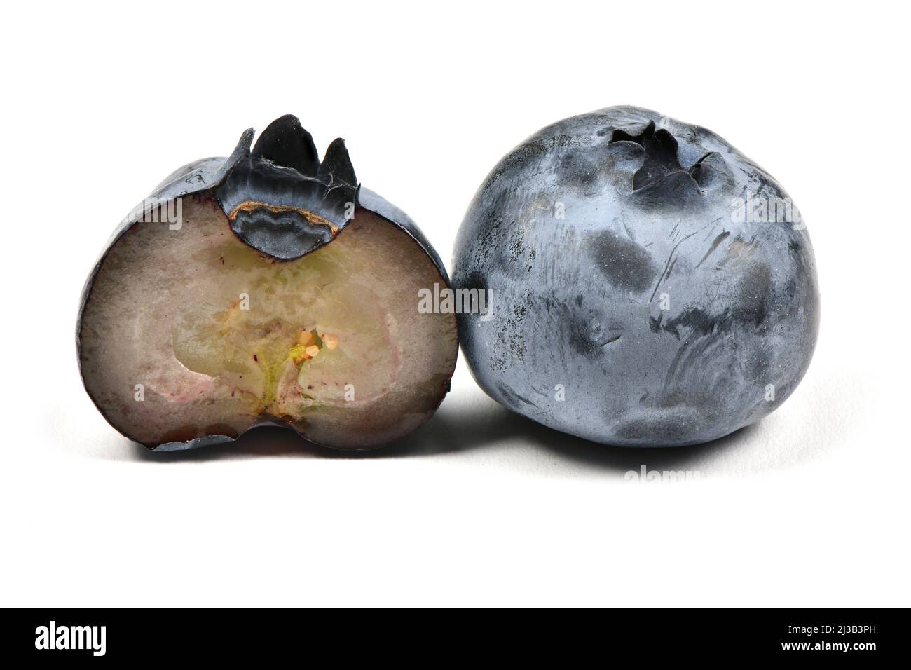 Blueberries ripe and tasty. Isolated on white background. High ...