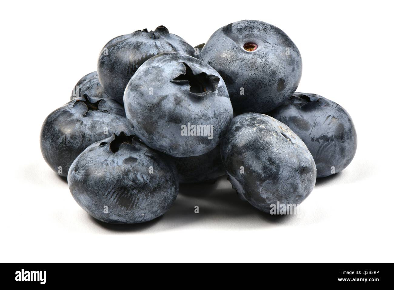 Blueberries ripe and tasty. Isolated on white background. High ...