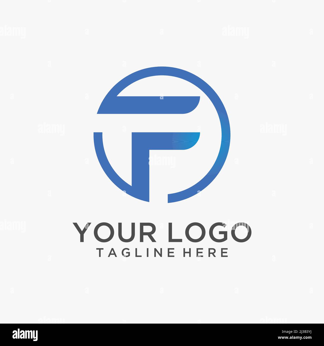 F letter circle logo design Stock Vector Image & Art - Alamy