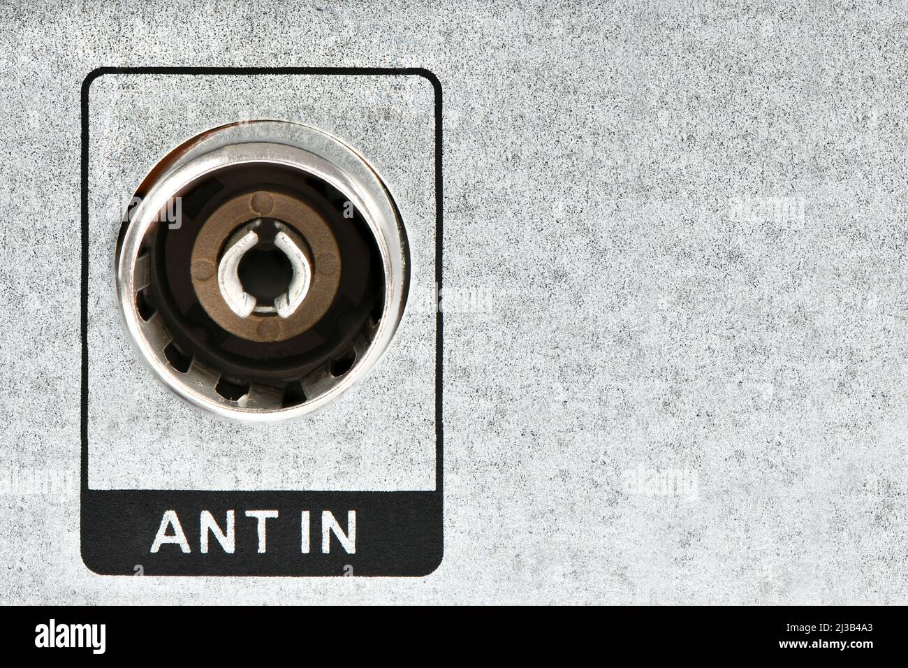 Close-up of antenna port or interface. High resolution photo. Full ...