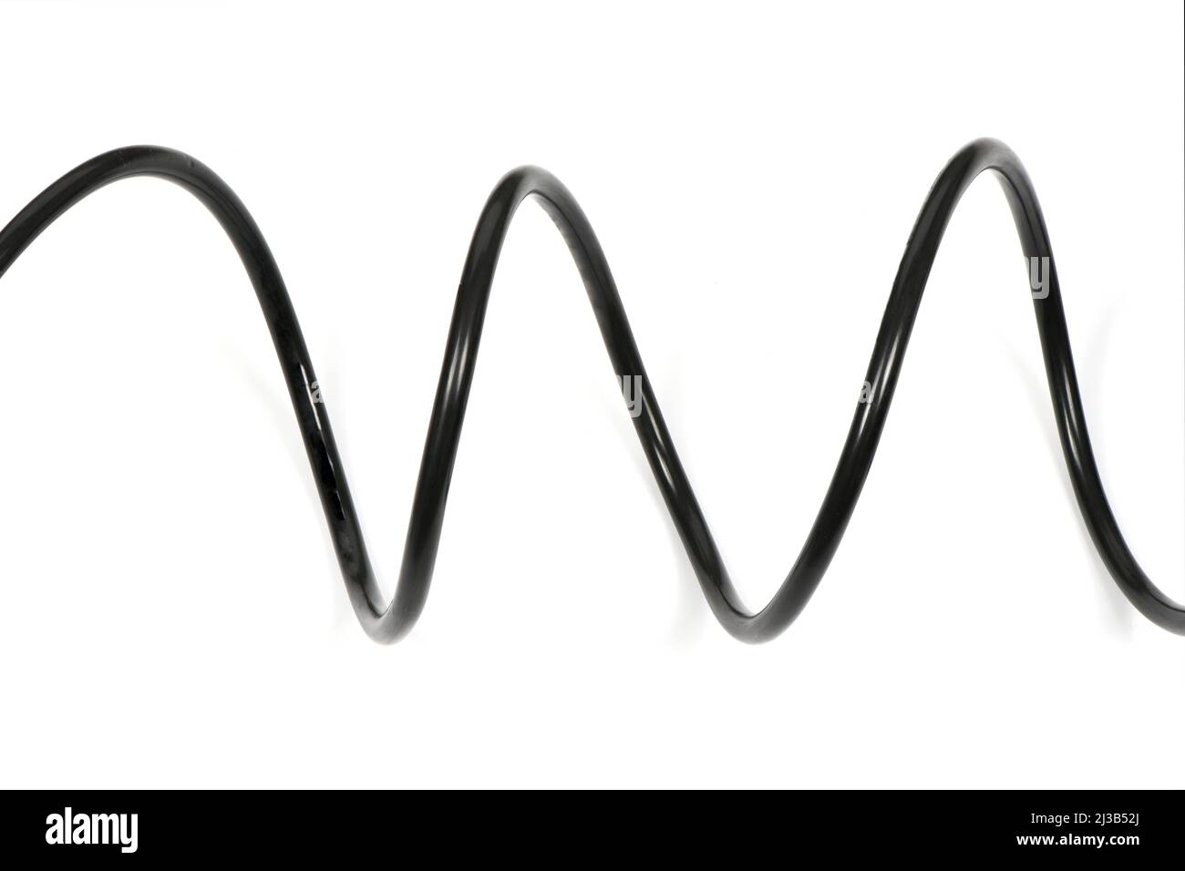 Black wire isolated on white background abstraction. High resolution ...