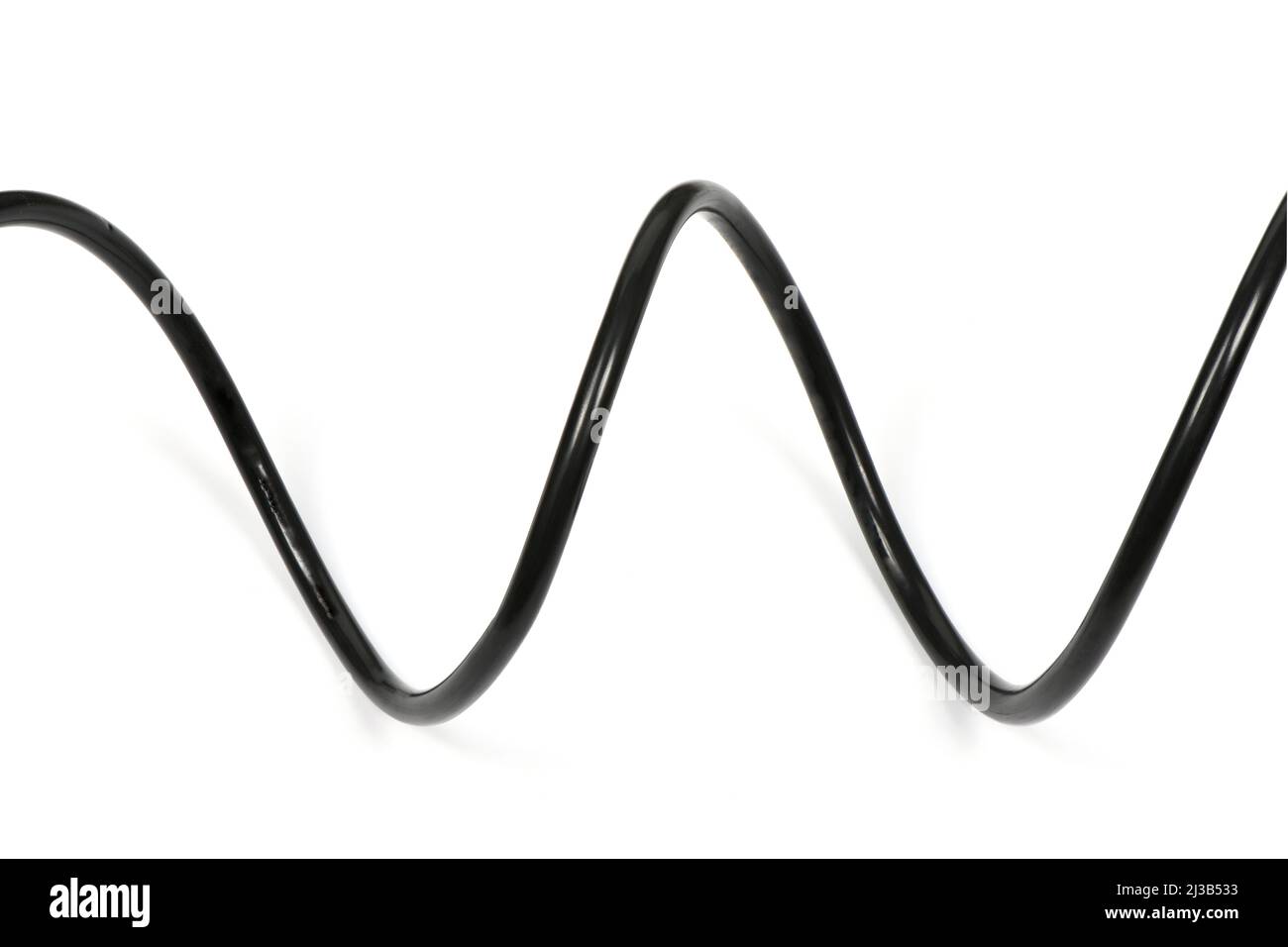 Black wire isolated on white background abstraction. High resolution ...