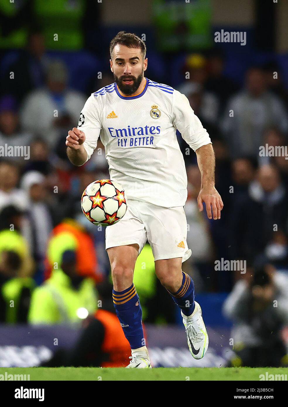 London, England, 6th April 2022. Daniel Carvajal of Real Madrid during ...