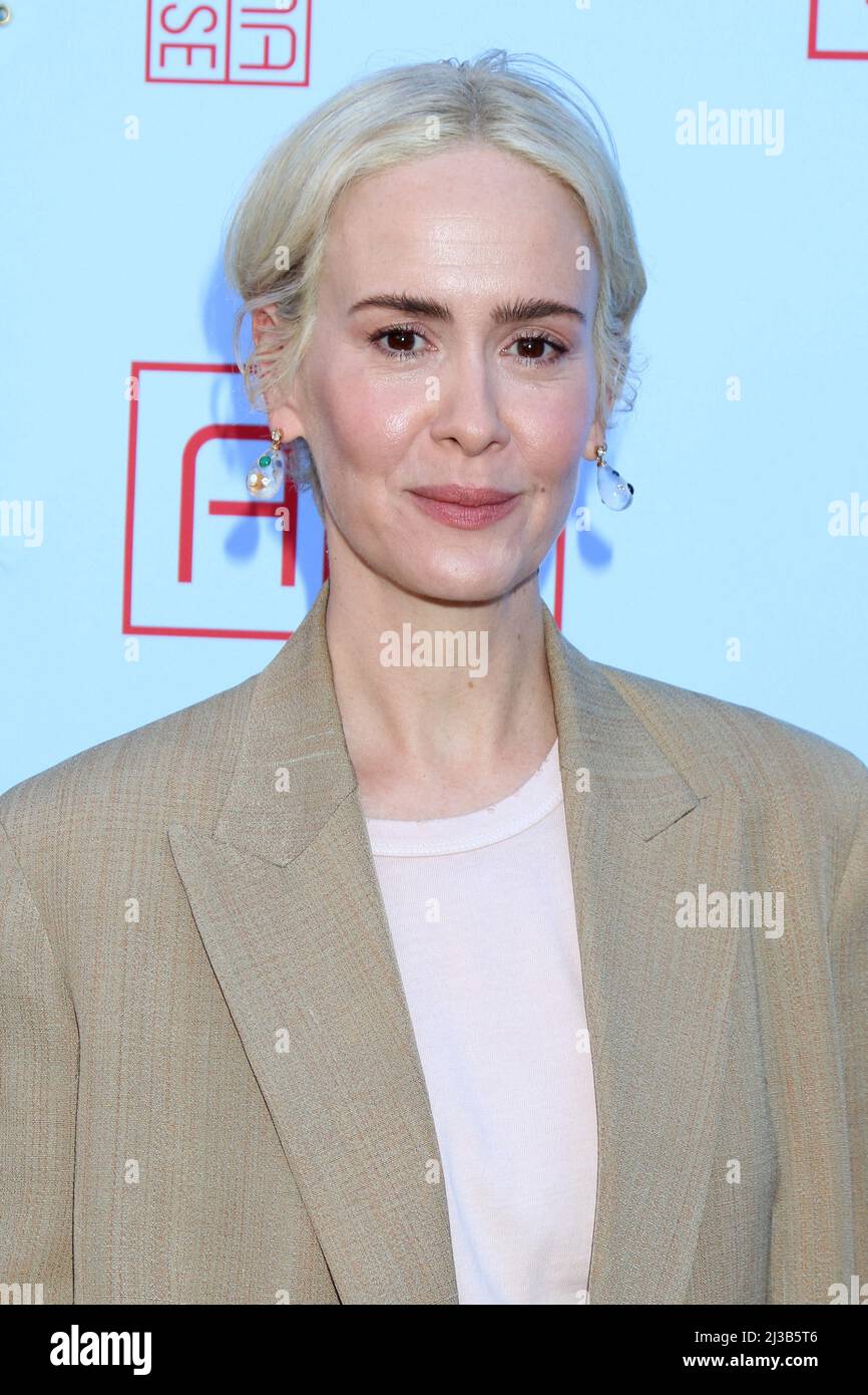 March 26, 2022, Pasadena, CA, USA: LOS ANGELES - MAR 26: Sarah Paulson ...
