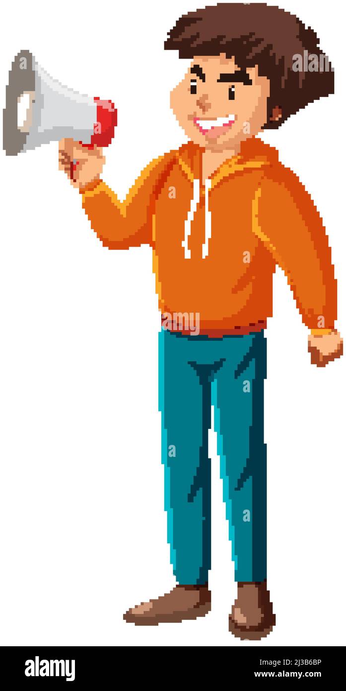 Active man in coach outfits cartoon character illustration Stock Vector ...