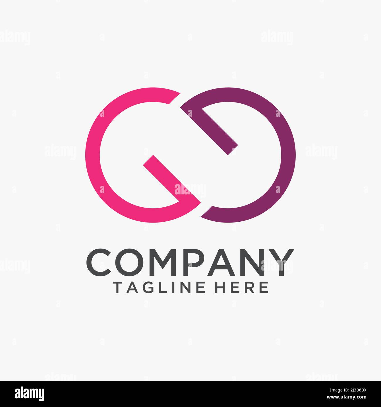 Letter GG logo design Stock Vector Image & Art - Alamy