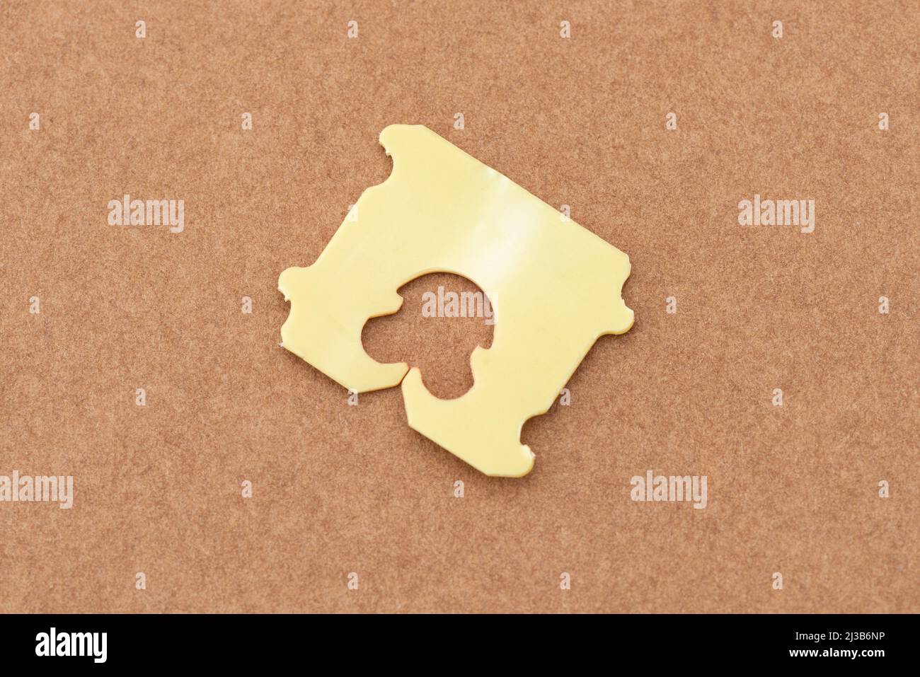 Plastic bag lock on the craft background Stock Photo - Alamy