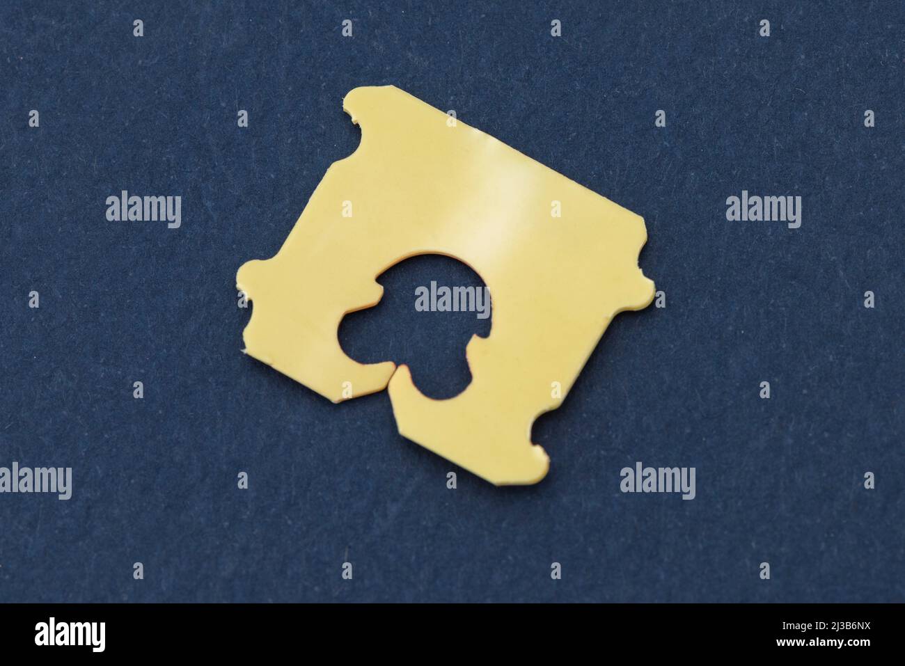 Plastic bag lock on the blue background Stock Photo - Alamy