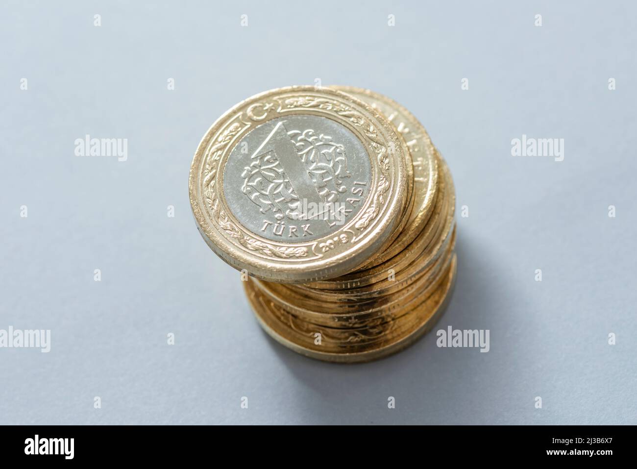 Gold coin turkish lira hi-res stock photography and images - Alamy