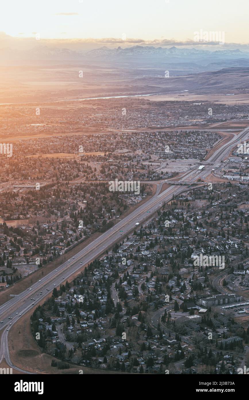 Aerial sunset studios hi-res stock photography and images - Alamy