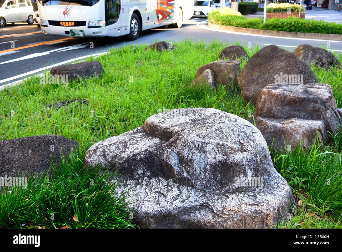 roadside rock garden Japan Stock Photo - Alamy