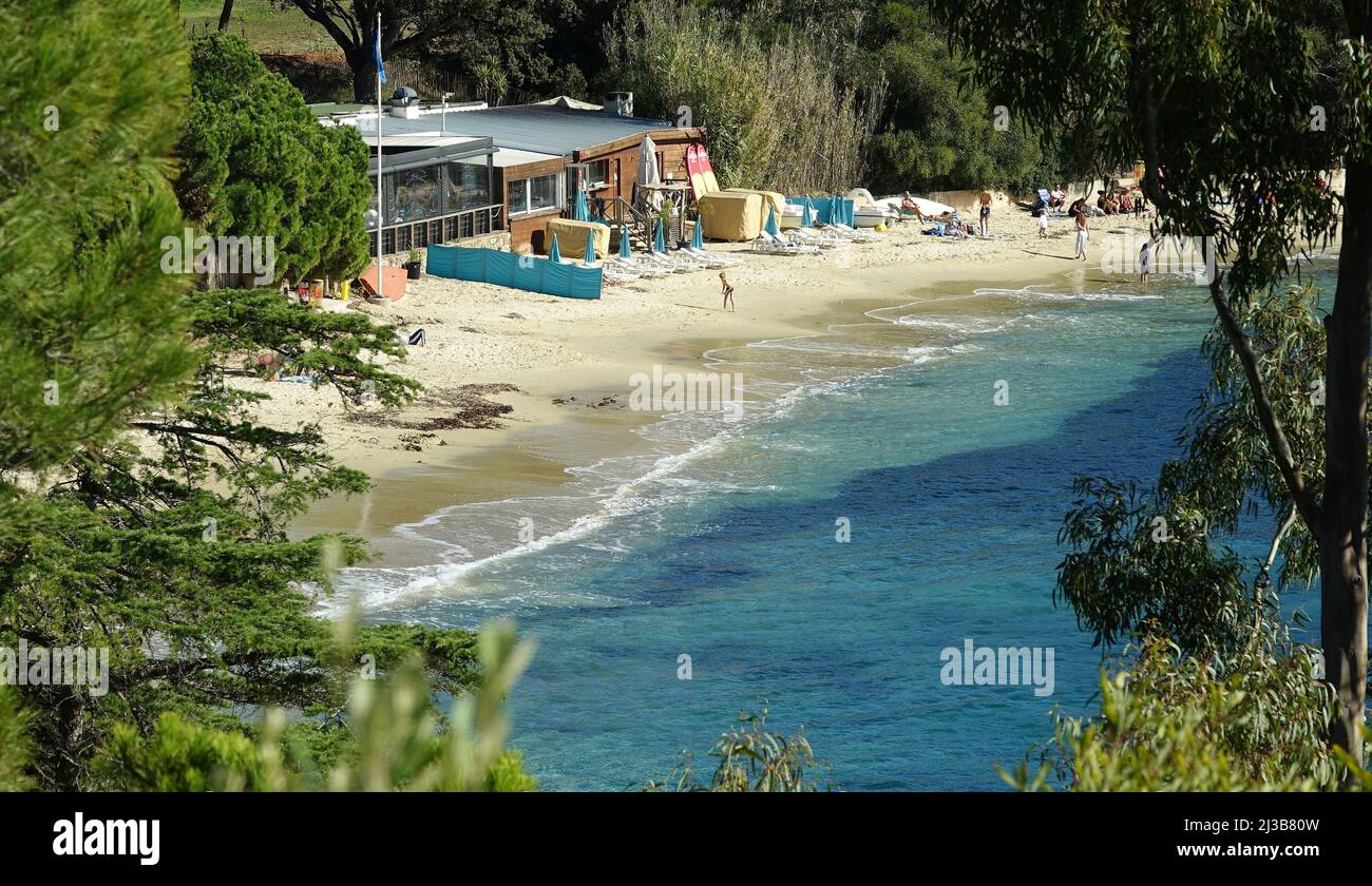 La Fossette beach in Lavandou Stock Photo - Alamy