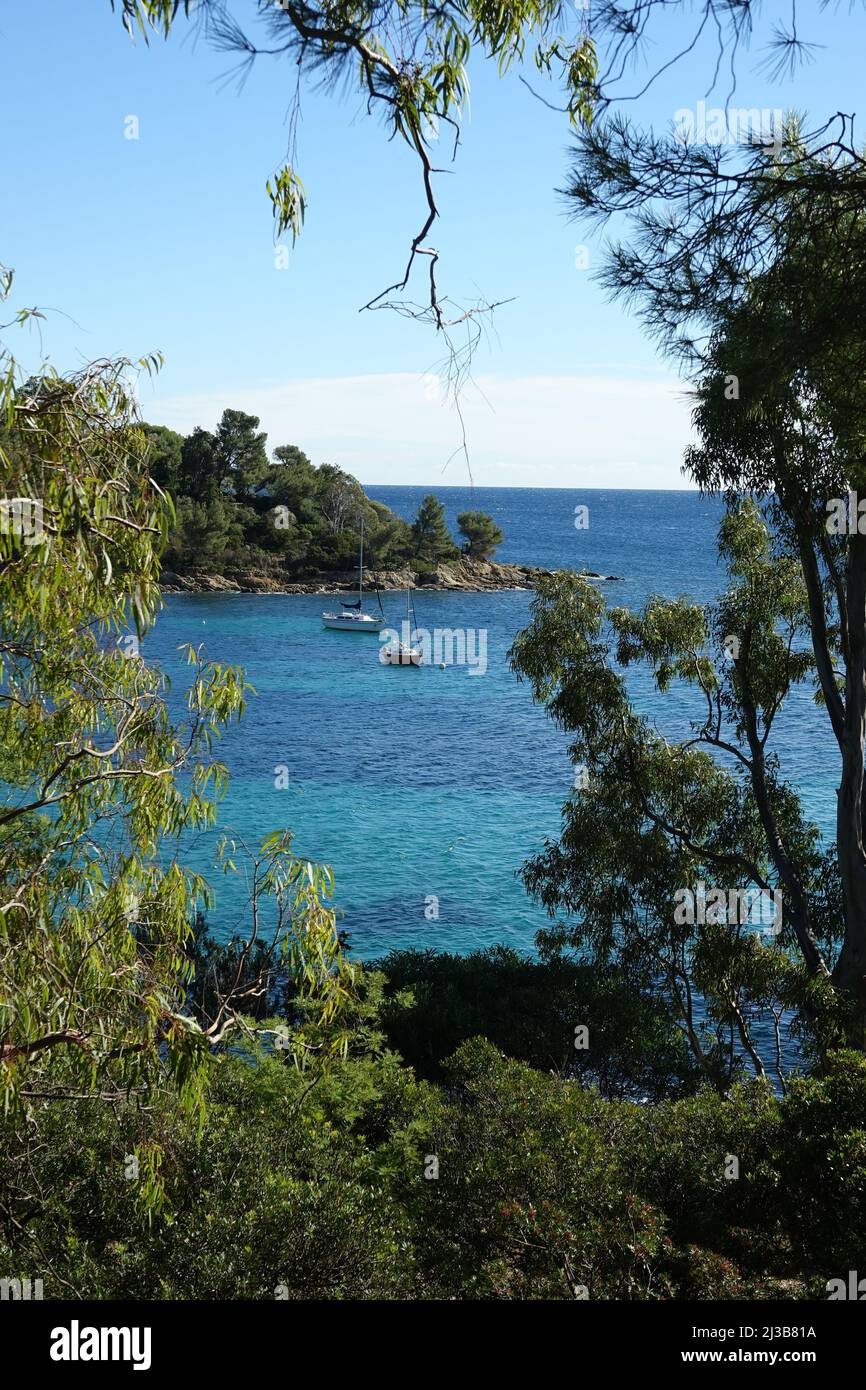 La Fossette beach in Lavandou Stock Photo - Alamy