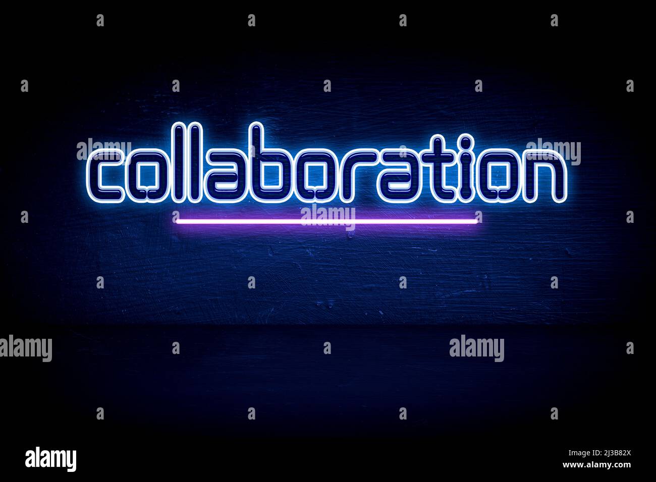 Neon collaboration hi-res stock photography and images - Alamy