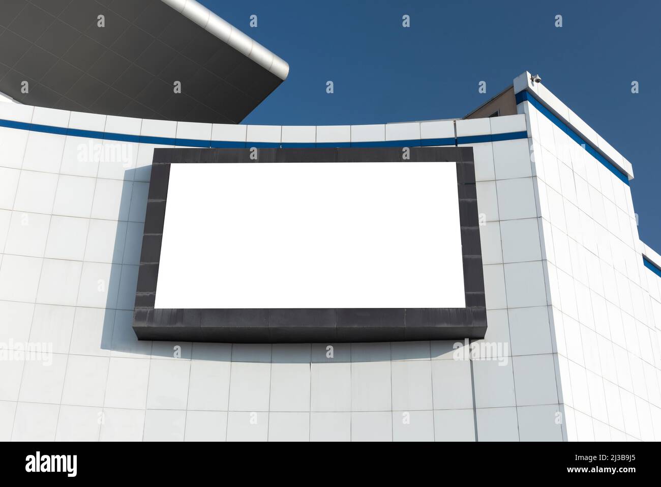 E-Digital big large empty blank screen big Billboard TV mockup template ...