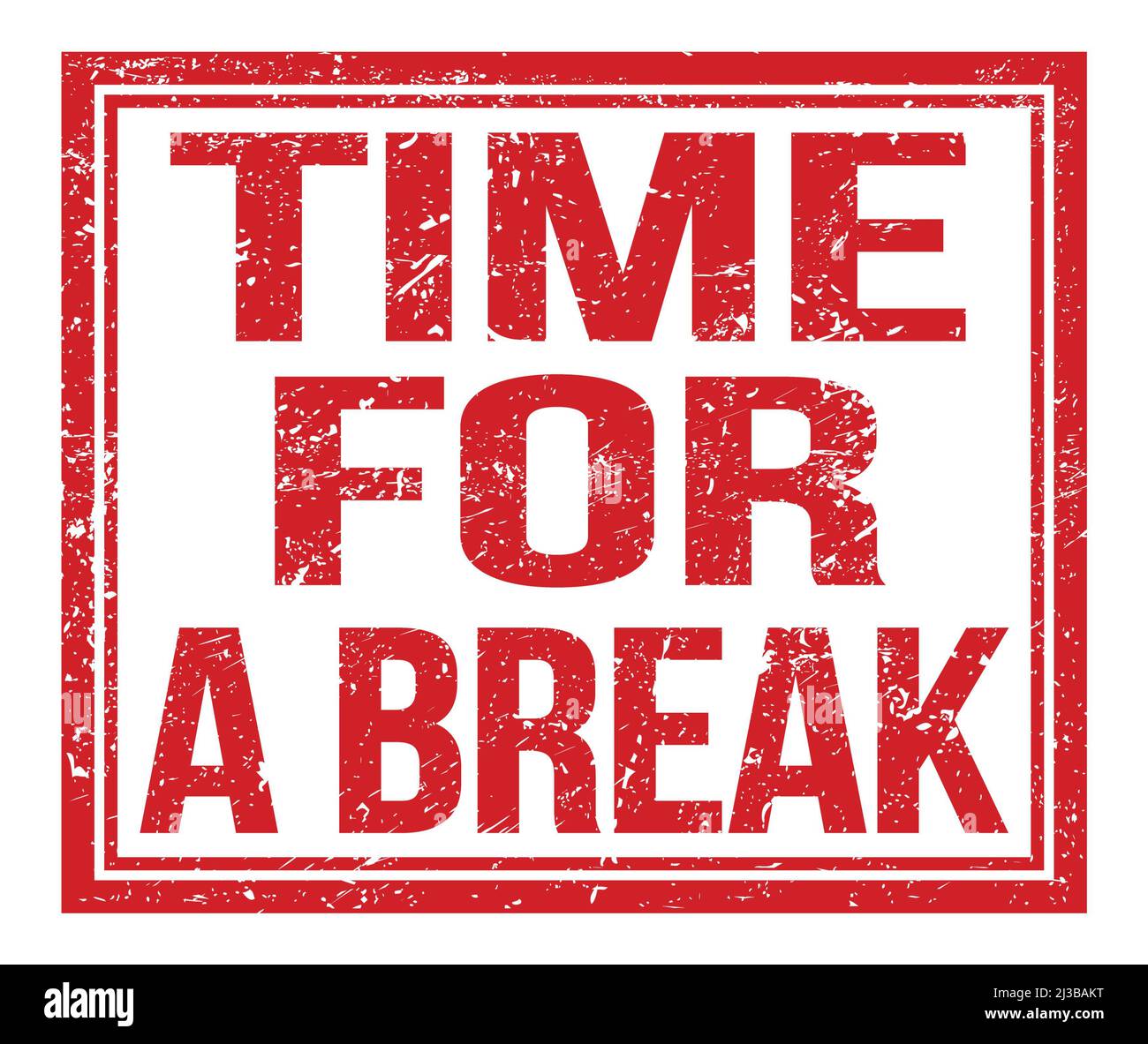Break time written Cut Out Stock Images & Pictures - Alamy
