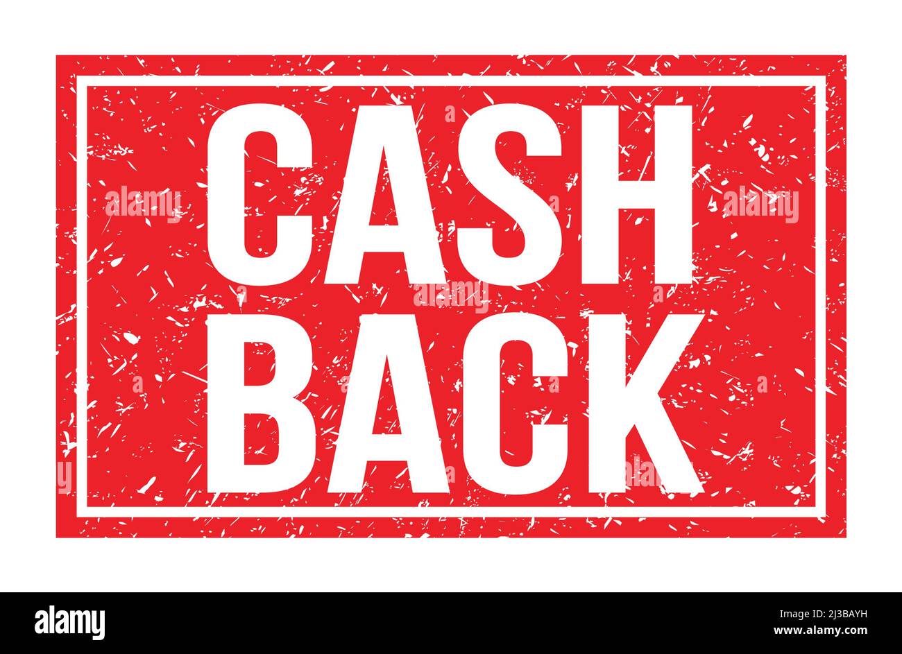 CASH BACK, words written on red rectangle stamp sign Stock Photo - Alamy