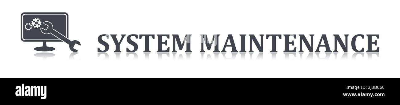 Illustration of a system maintenance concept Stock Photo - Alamy