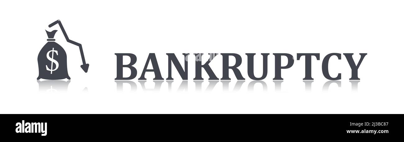 Illustration of a bankruptcy concept Stock Photo - Alamy