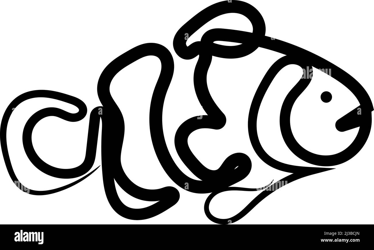 Fish vector illustration. fish one line art Stock Vector Image & Art ...