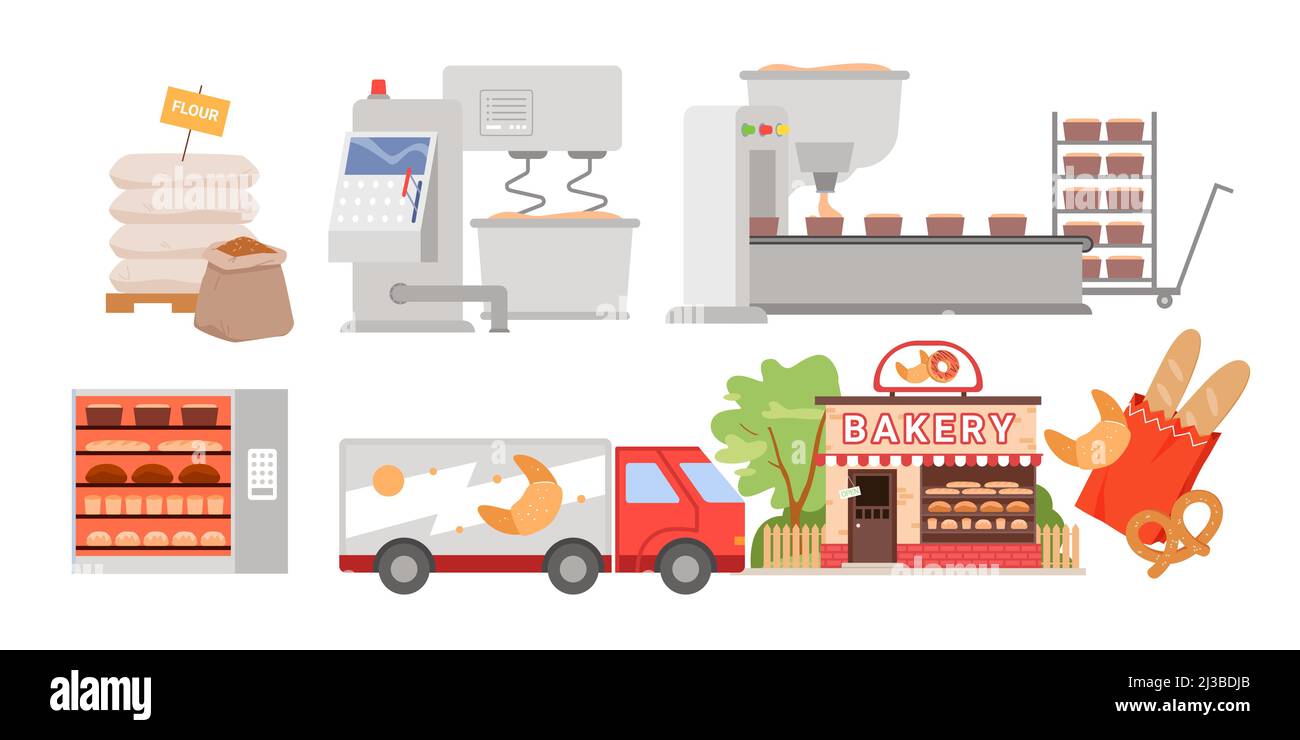 Plant production food flour Cut Out Stock Images & Pictures - Alamy