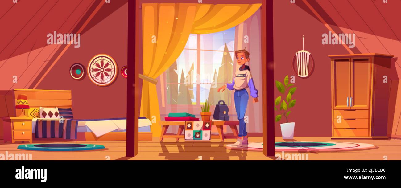 Garret wall Stock Vector Images - Alamy