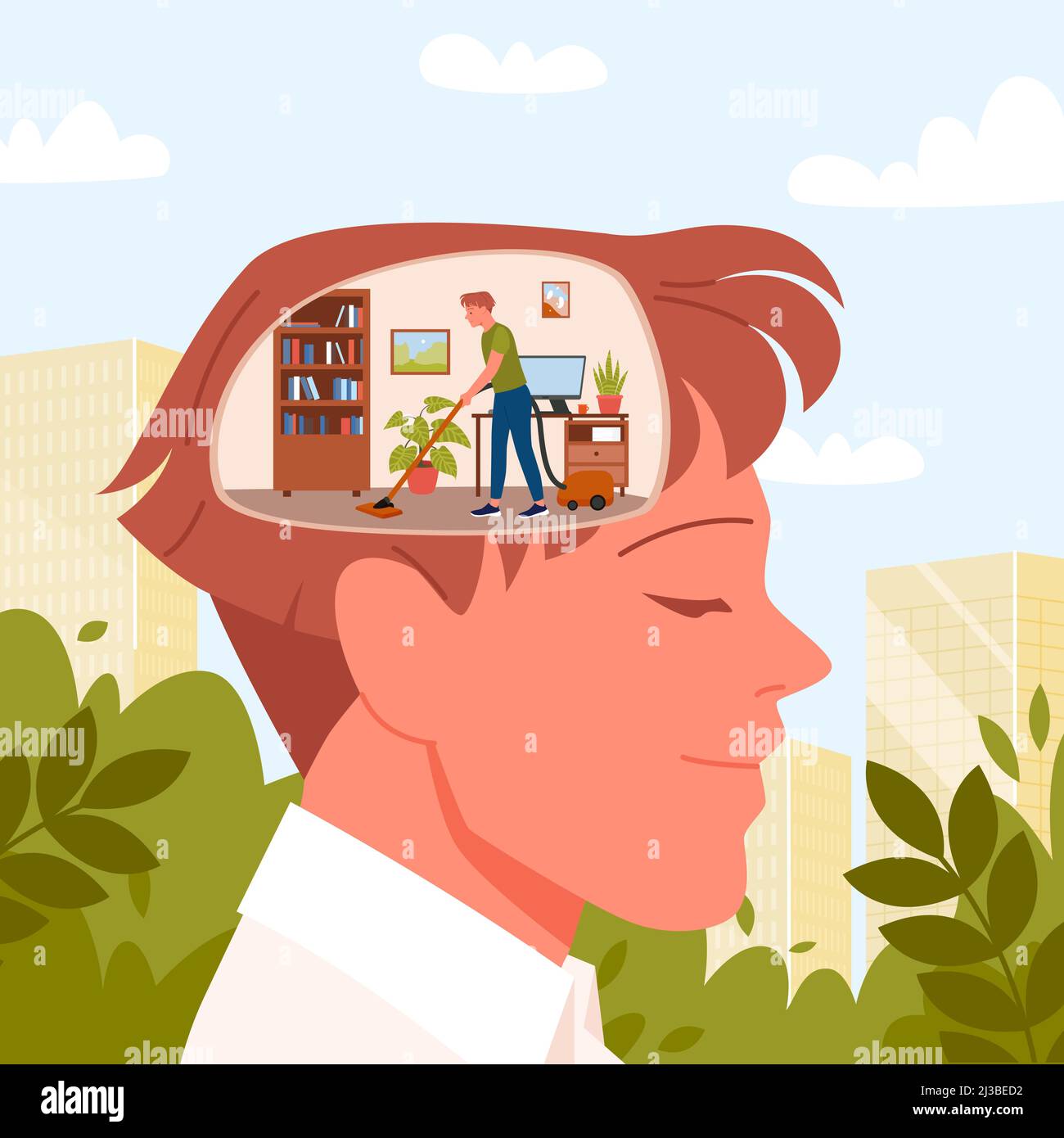 Overthinking brain hi-res stock photography and images - Alamy