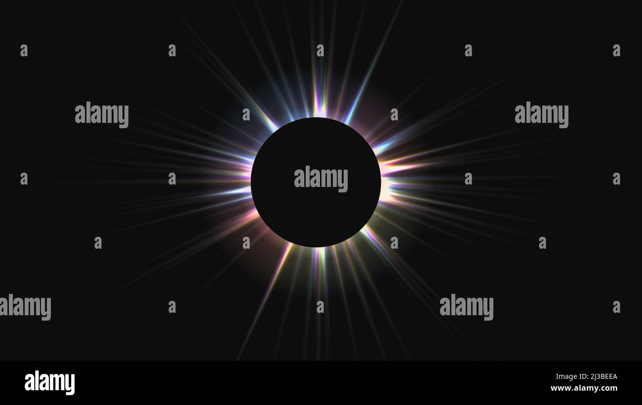 A light shining image at the back of a round object. Vector data that ...