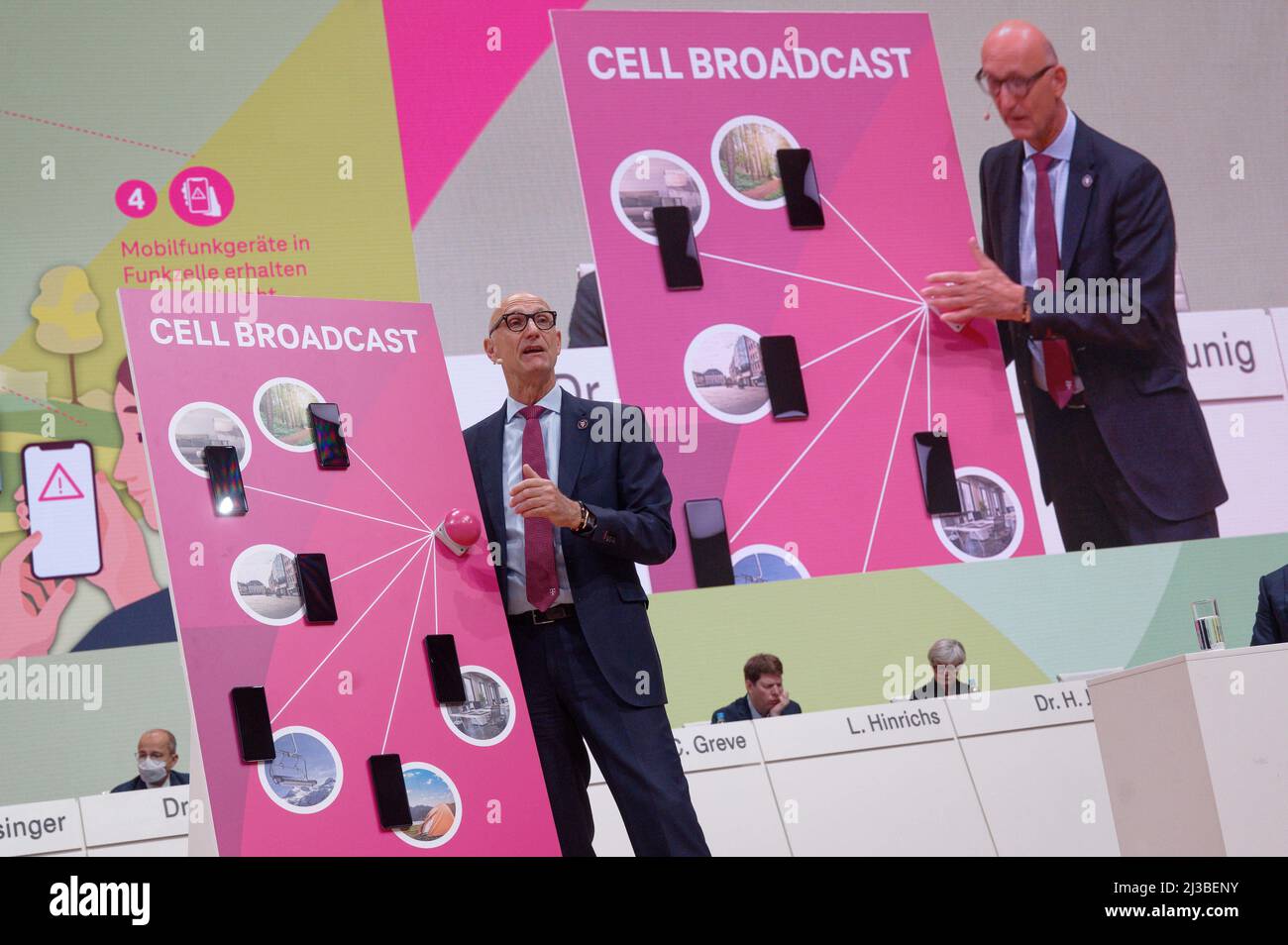 Bonn, Germany. 07th Apr, 2022. Deutsche Telekom CEO Timotheus Höttges ...