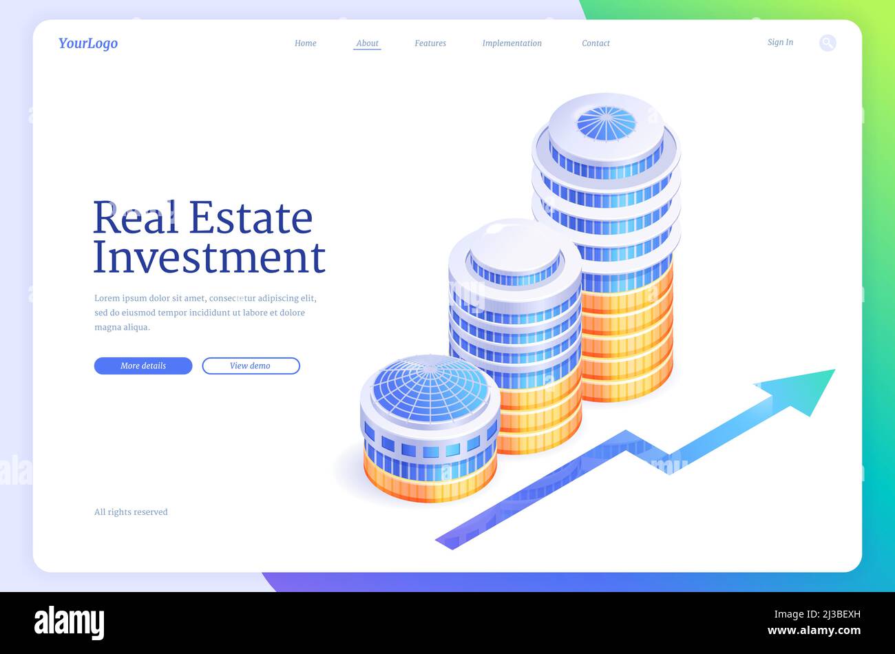 Investing in property Stock Vector Images - Alamy