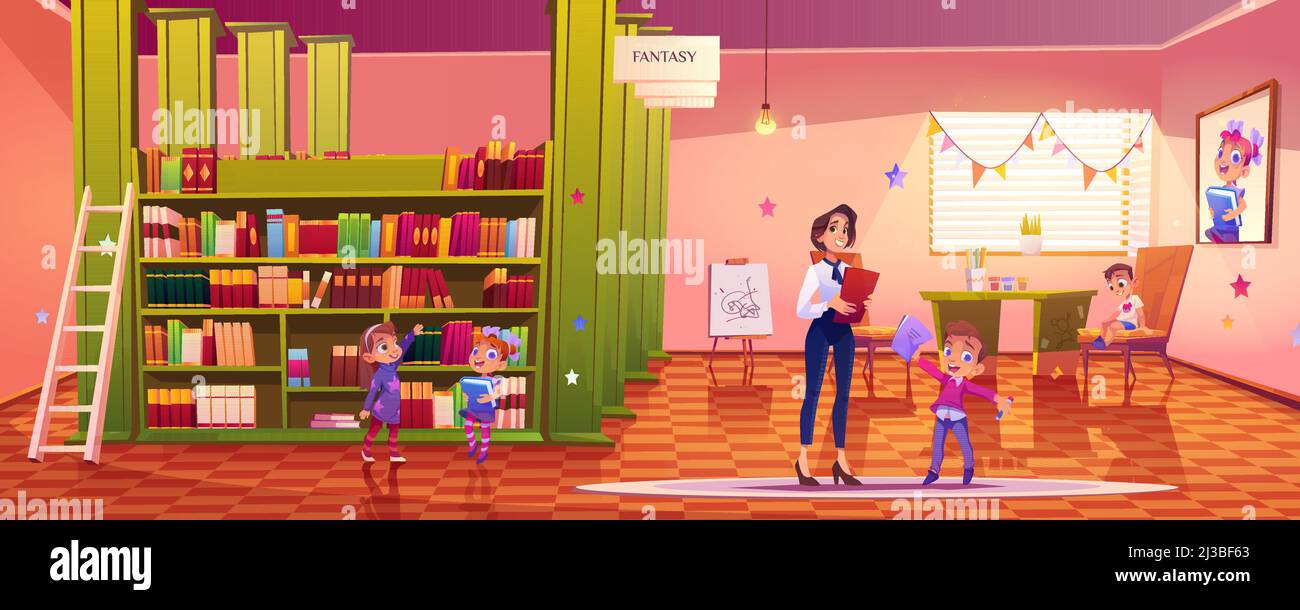 Kids Library Painting