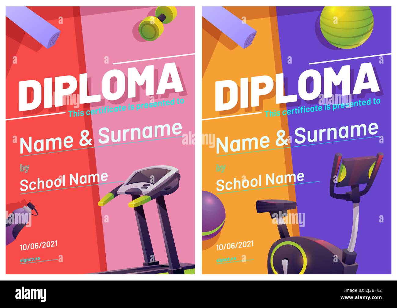 Diploma presented to winner sport competition. Vector certificate ...