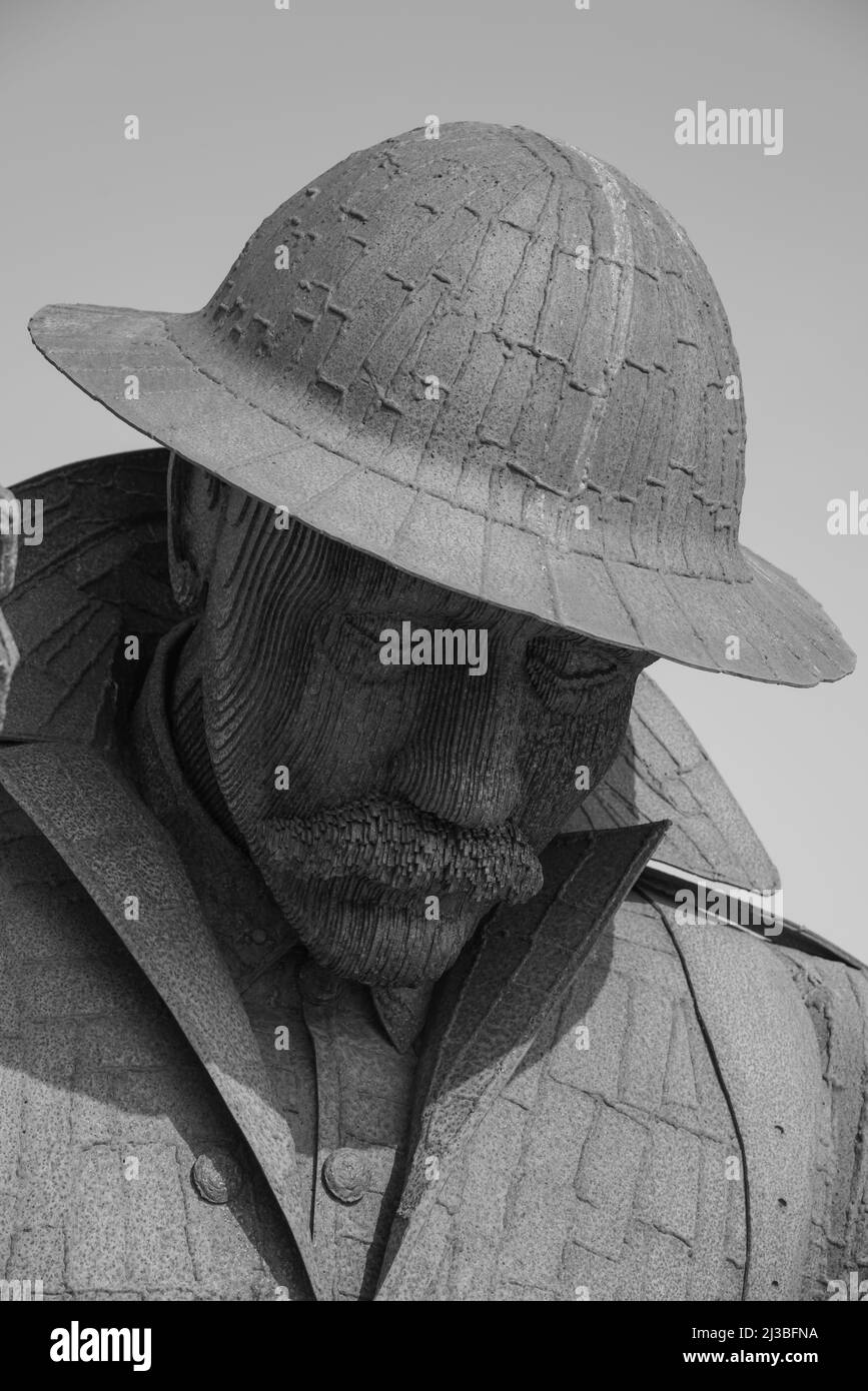 Tommy World War One, Soldier, Sculpture, Seaham, Odysseus giant ...