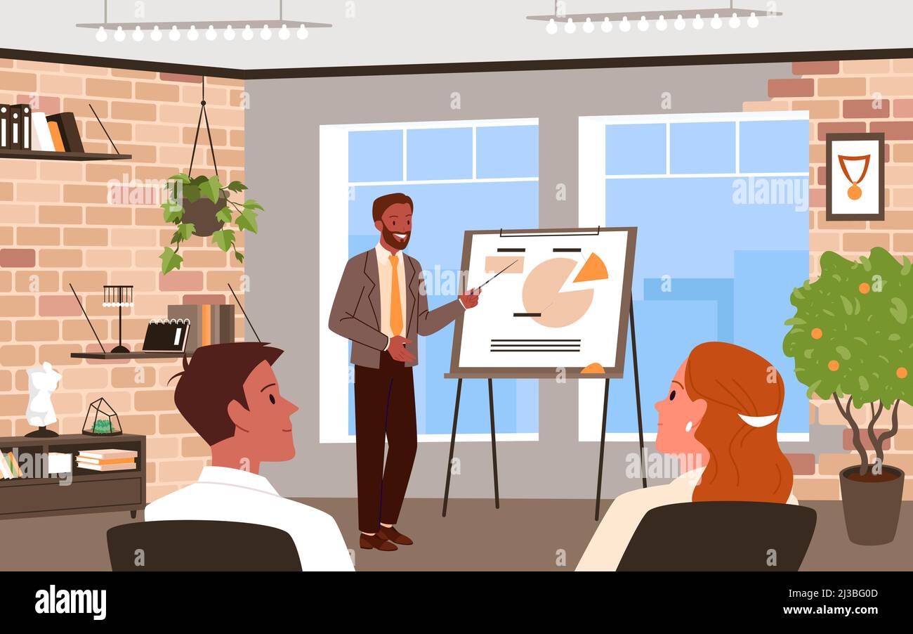 Business presentation for office workers Stock Vector Image & Art - Alamy