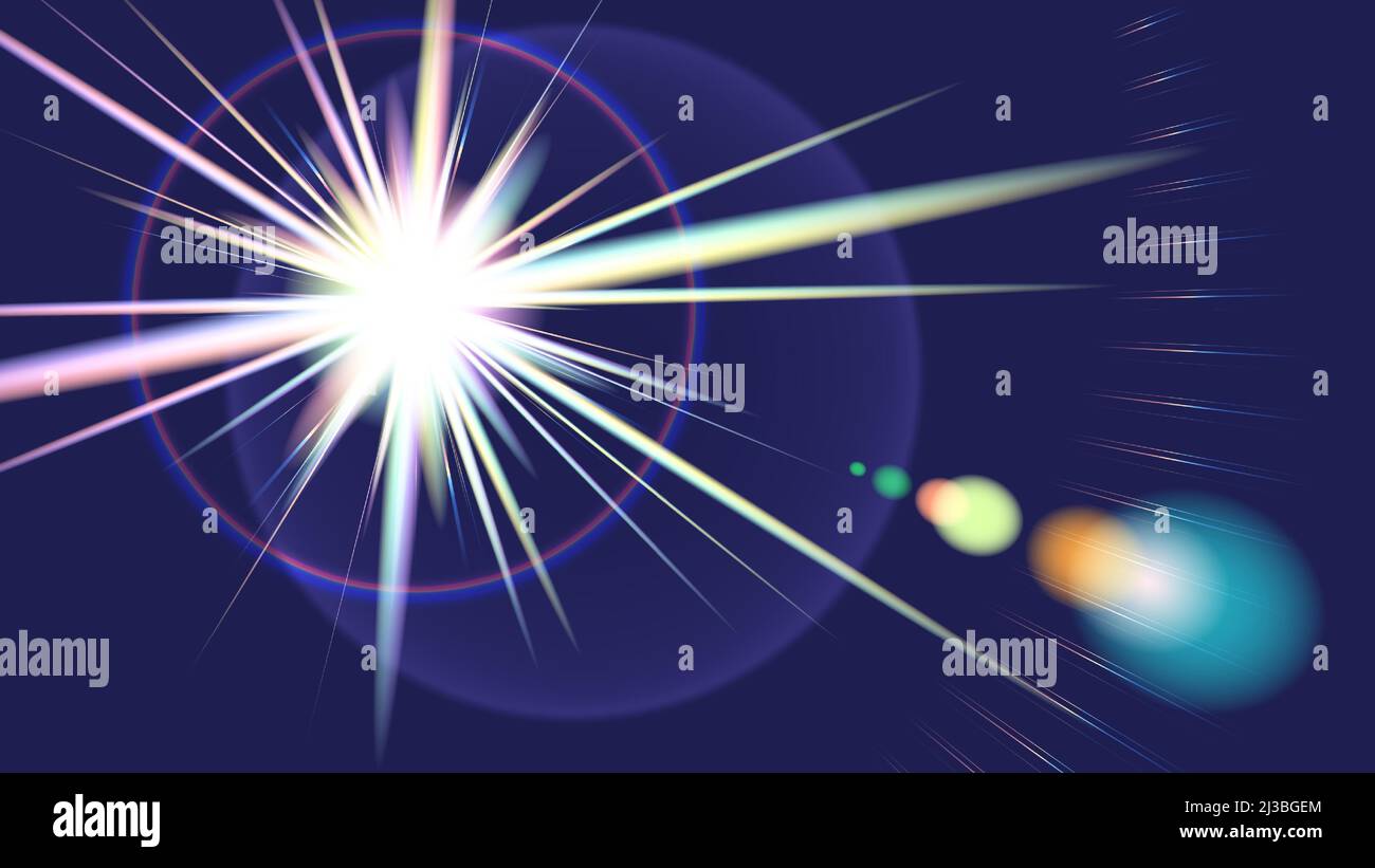 Lens flare with ghost hi-res stock photography and images - Alamy