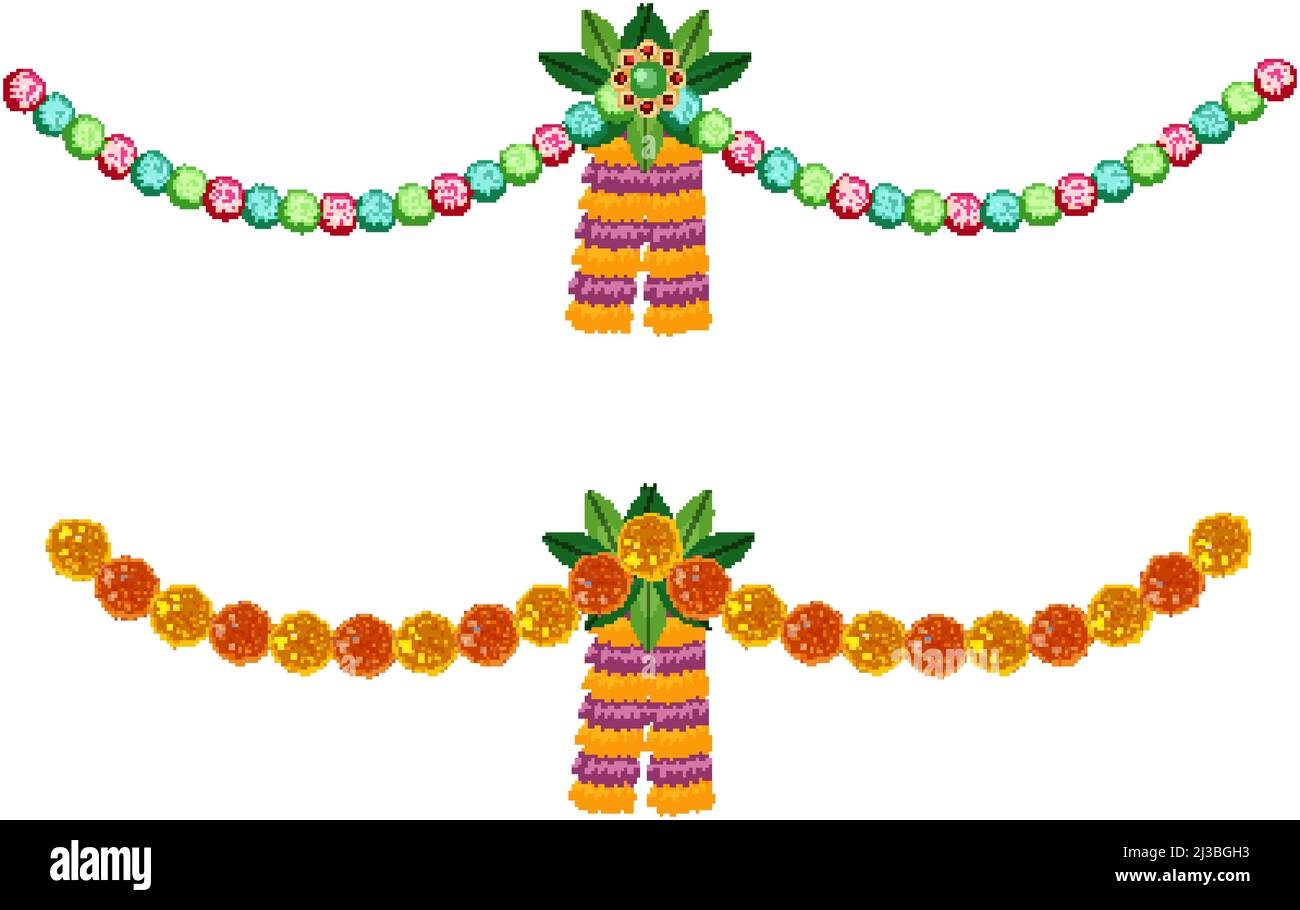 Two design of flower decorations illustration Stock Vector Image & Art ...