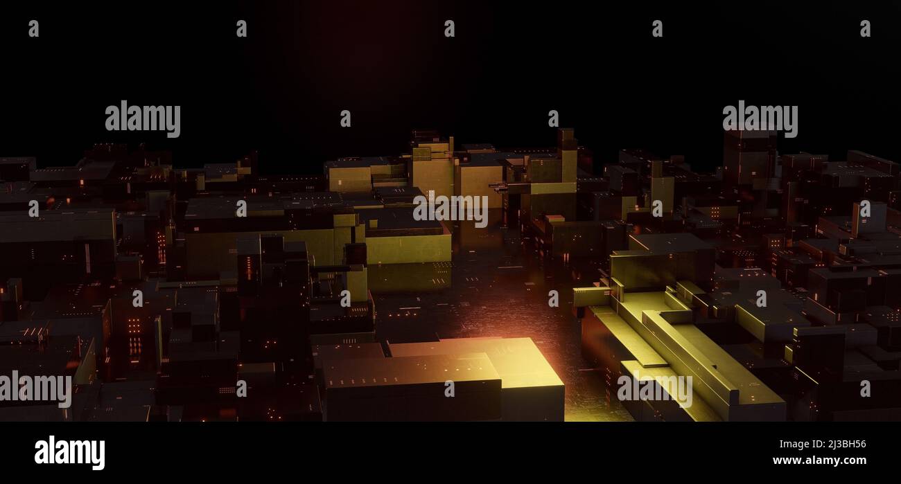 Abstract Blocks And Cubes Representation Of Data Dark Black Colors ...