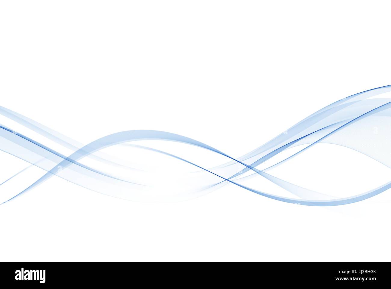 Blue vector wave for design brochure, website, flyer. Flow of wavy blue ...