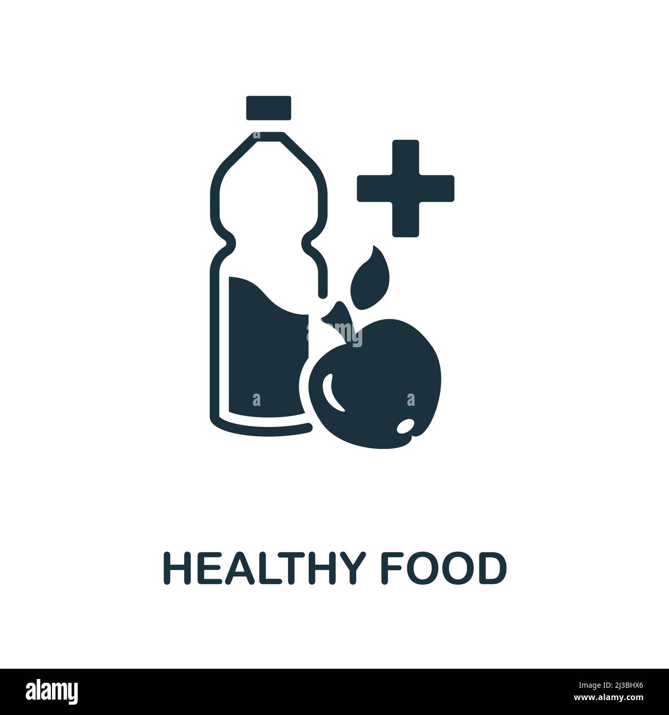 Healthy Food icon. Monochrome simple Healthy Food icon for templates ...