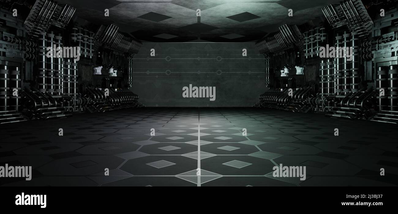 OuterSpace Technology Schematic Futuristic Showroom Or Hall Wonderful ...