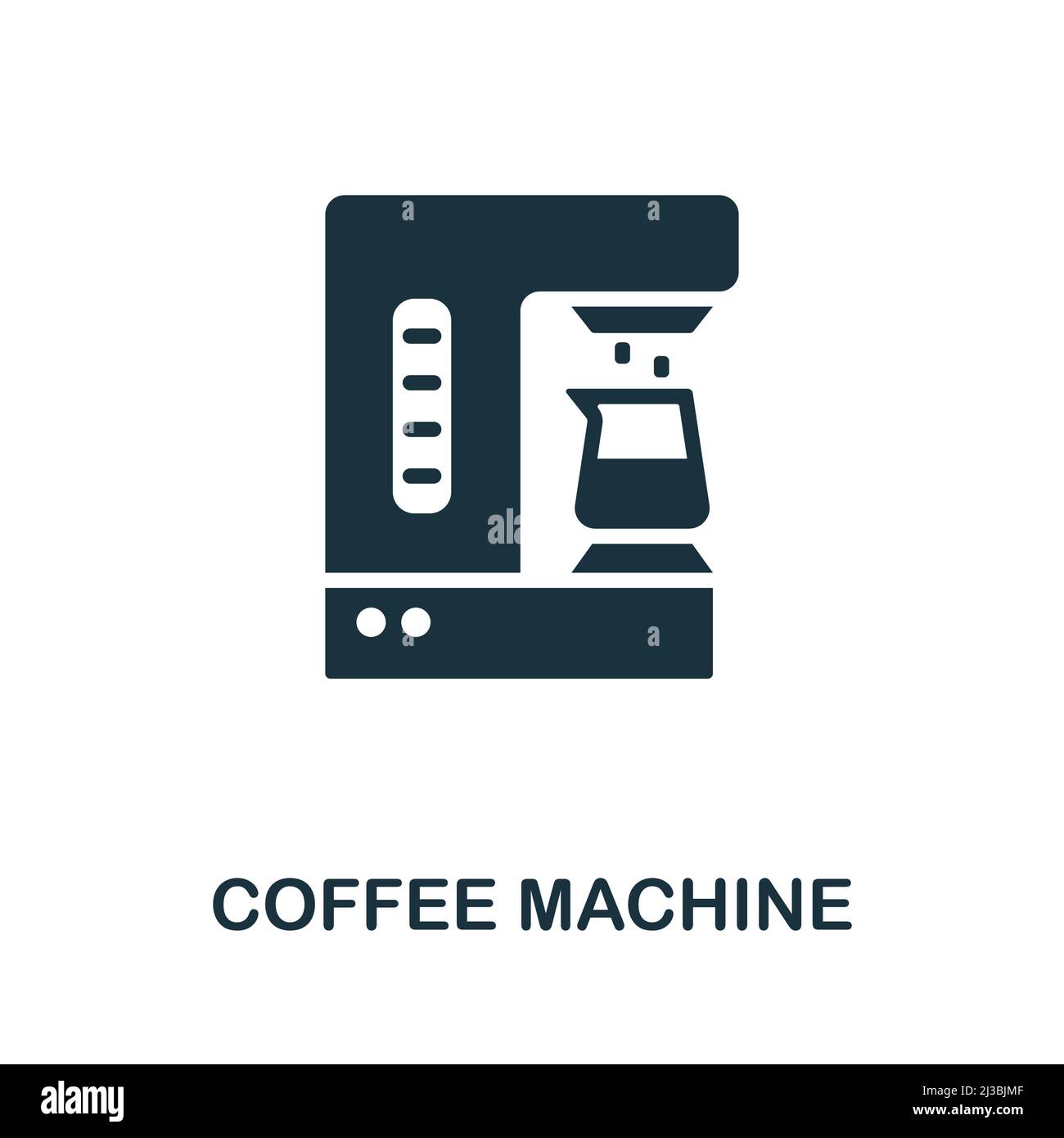 Coffee Machine icon. Monochrome simple Coffee Machine icon for ...