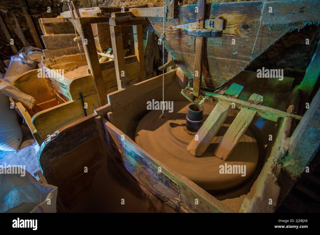 Ancient grain mill hi-res stock photography and images - Alamy