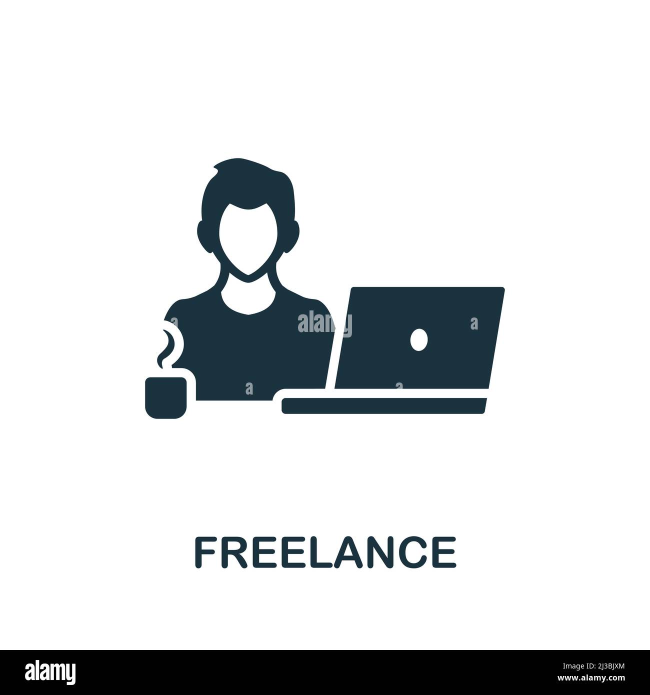 Freelance icon. Monochrome simple Freelance icon for templates, web ...