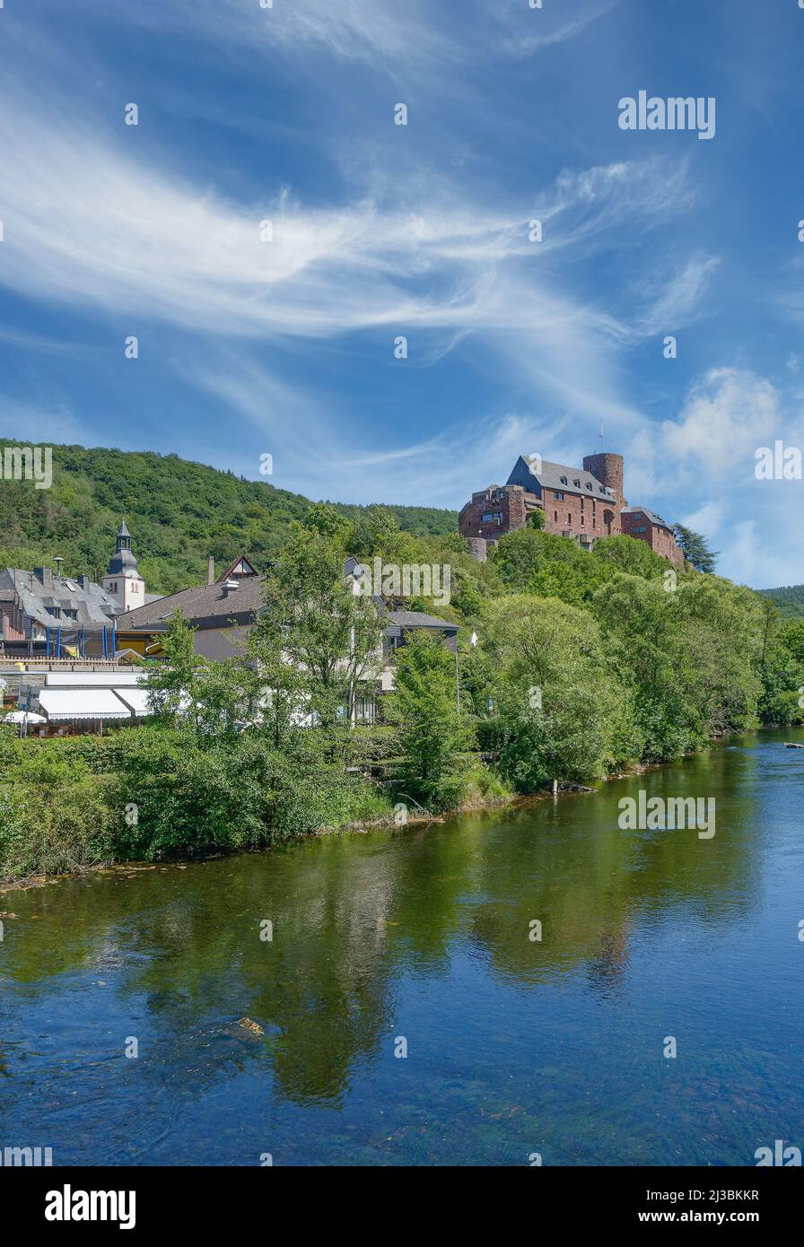 Heimbach at River Rur,the Eifel,Germany Stock Photo - Alamy