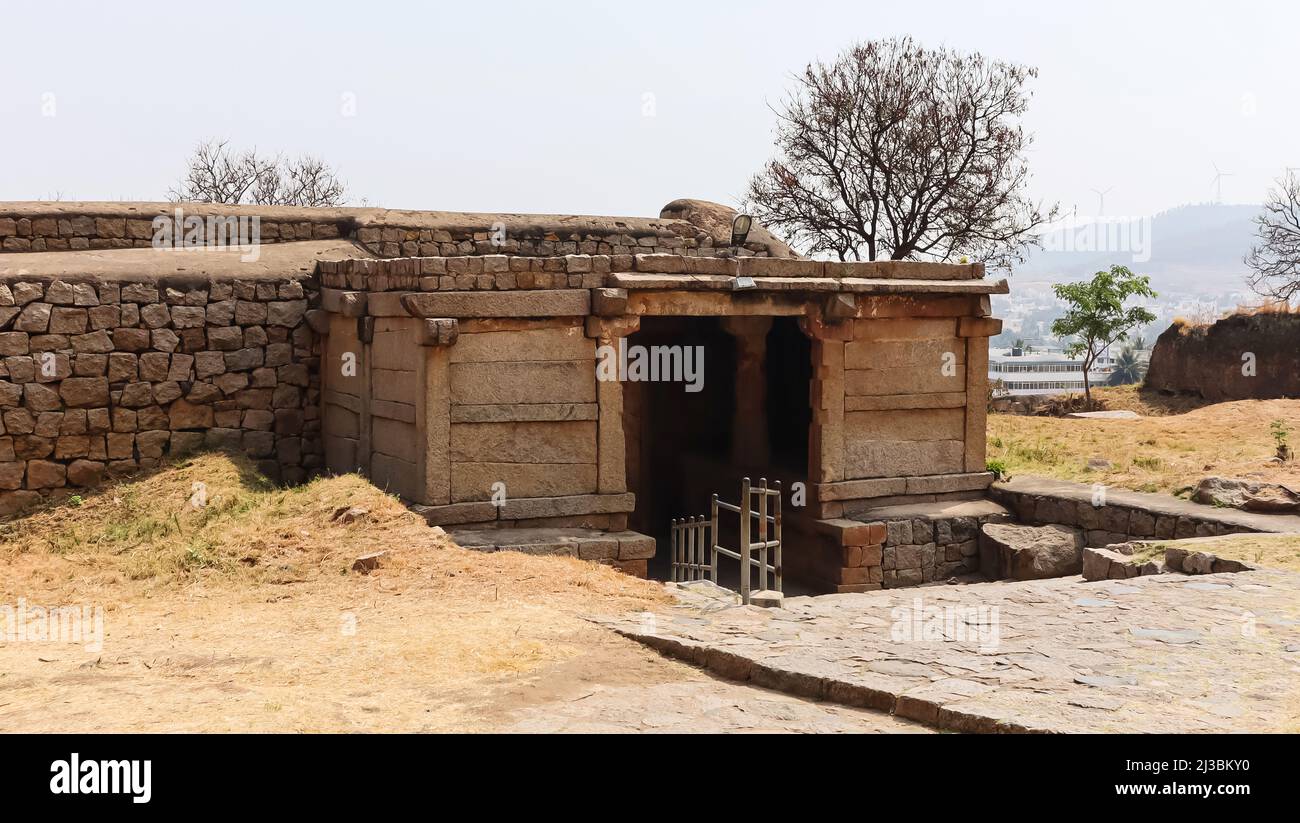Gate view of Chitradurga Fort or Elusuttina Kote, Chitradurg, Karnataka ...