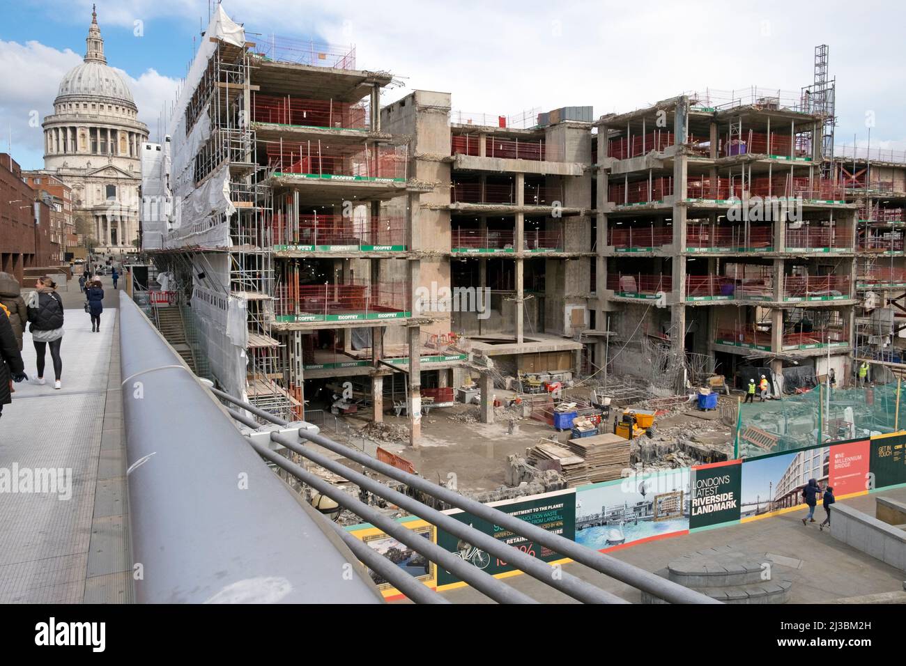 One Millennium Bridge development building under construction on River ...