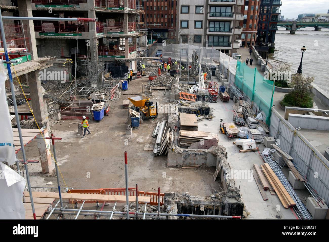 One Millennium Bridge development building under construction on River ...