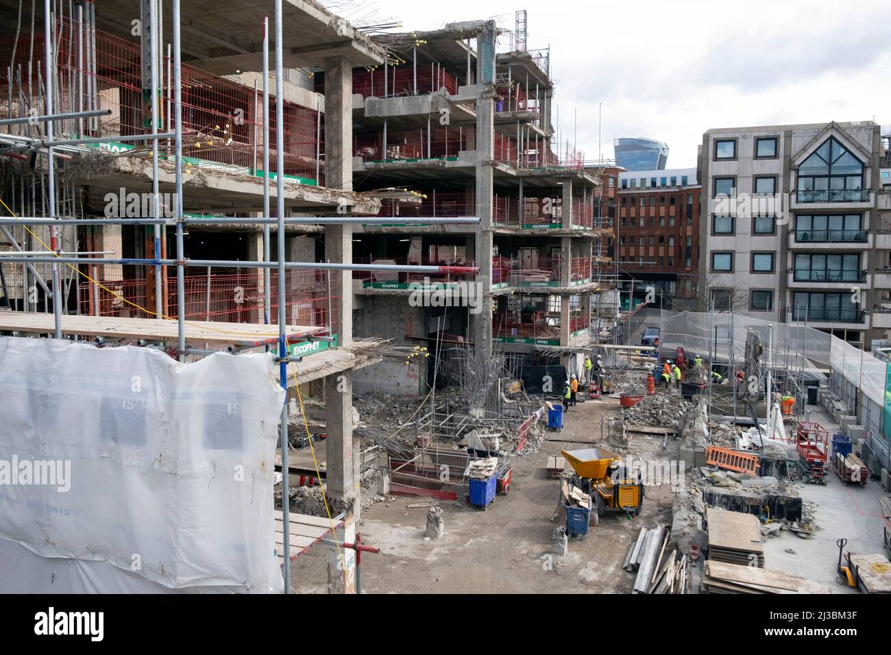 One Millennium Bridge development building under construction on River ...