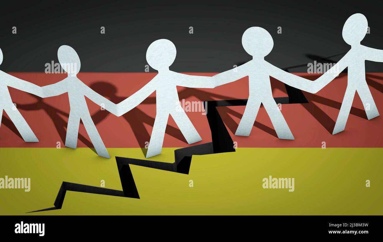 Human chain - cohesion instead of division in Germany Stock Photo - Alamy